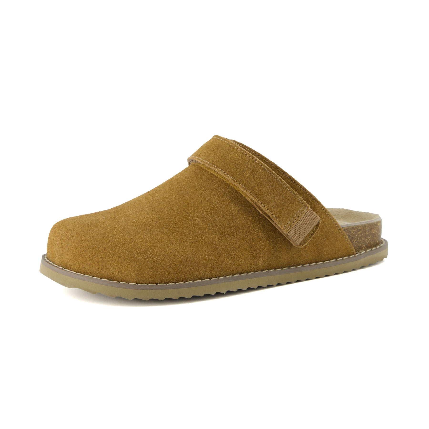 Cushionaire Women's Boulder Genuine Suede Clog With Swivel Strap