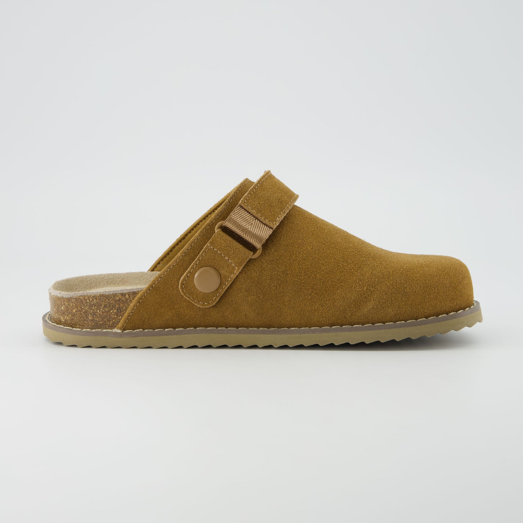 Cushionaire Women's Boulder Genuine Suede Clog With Swivel Strap