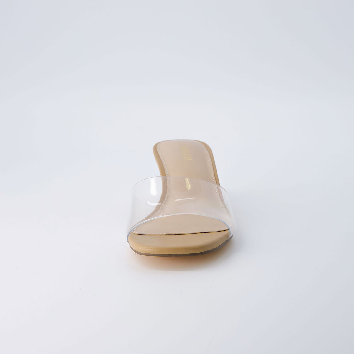 Cushionaire Women's Doral Lucite Kitten Heel Sandals