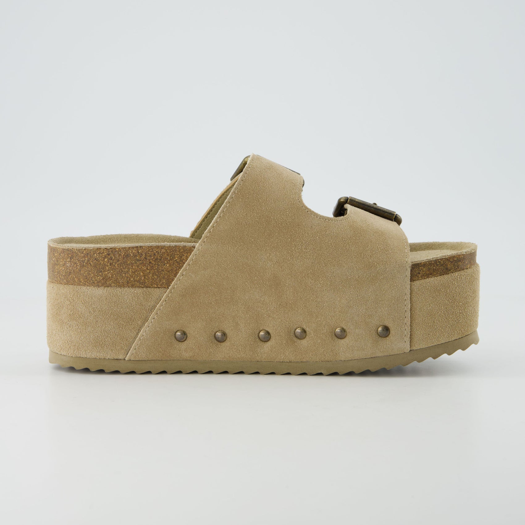 Cushionaire Women's Guru Platform Cork Footbed Sandal