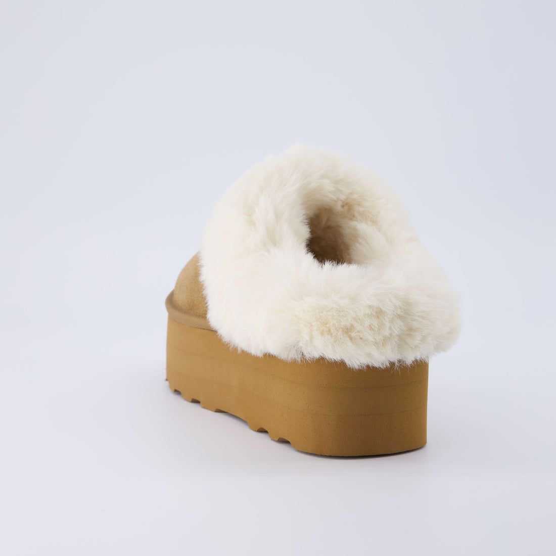 Cushionaire Women's Husky Suede Cozy Platform Mule