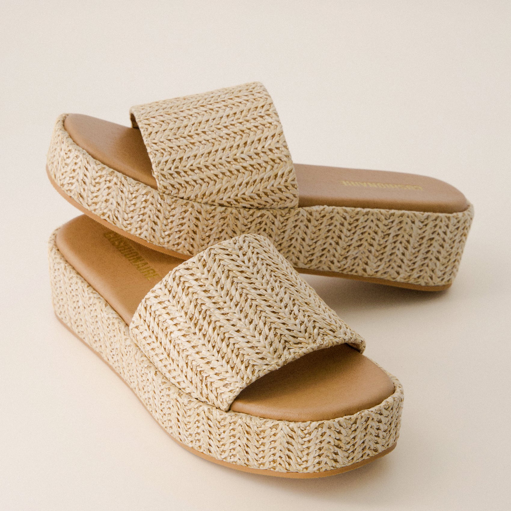 Cushionaire Women's Kudos Platform Slide Sandals – Wedge Sandals for ...