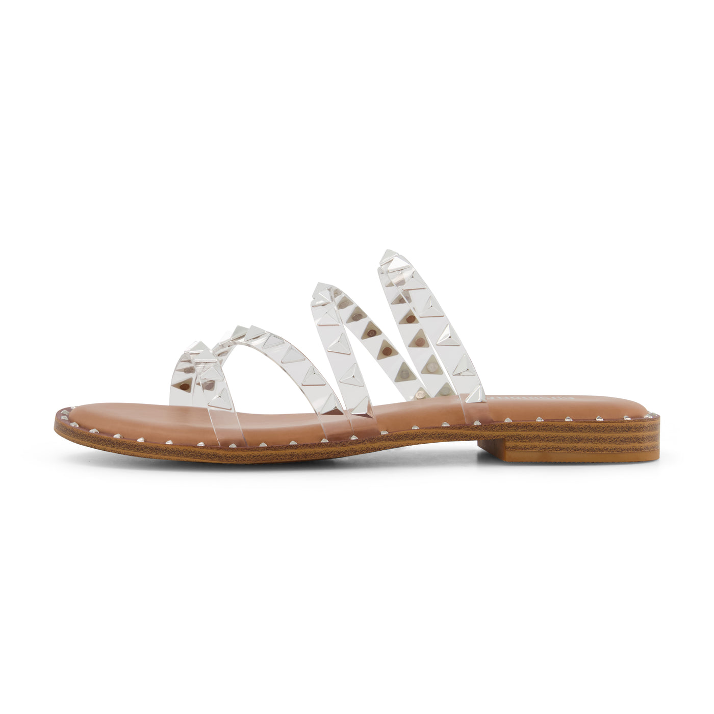 Cushionaire Women's Tonya Studded Triple Band Sandal