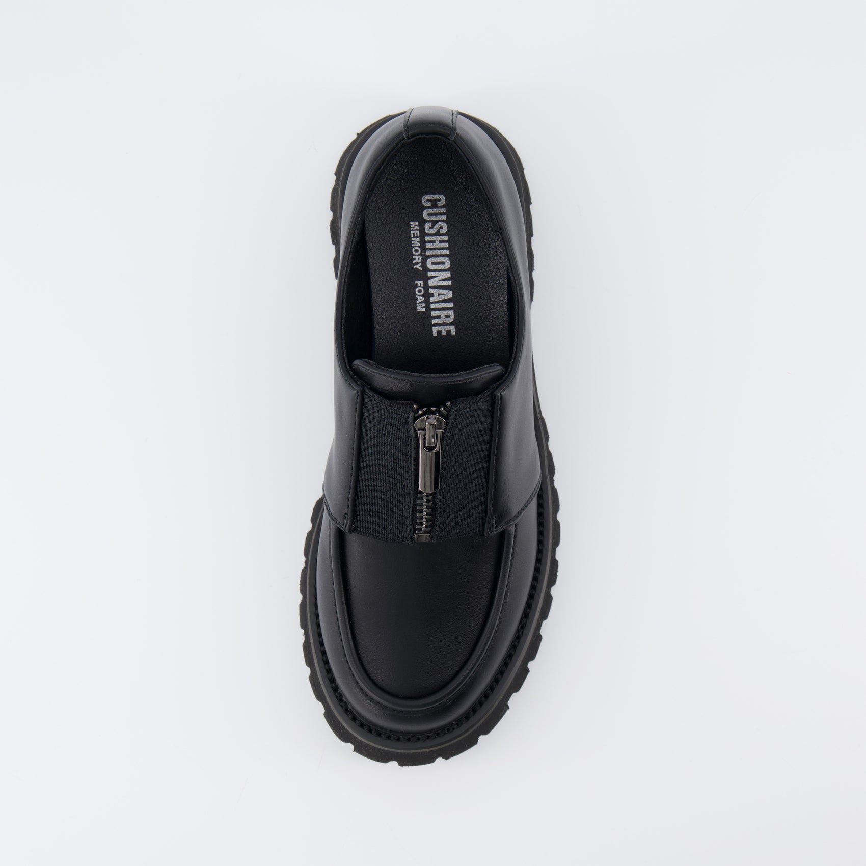 Cushionaire Women's Dario Zipper Slip On Loafer